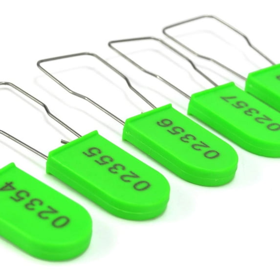 CERPXFF-100 PCS Plastic Wire Padlocks, Numbered Plastic Padlocks ...