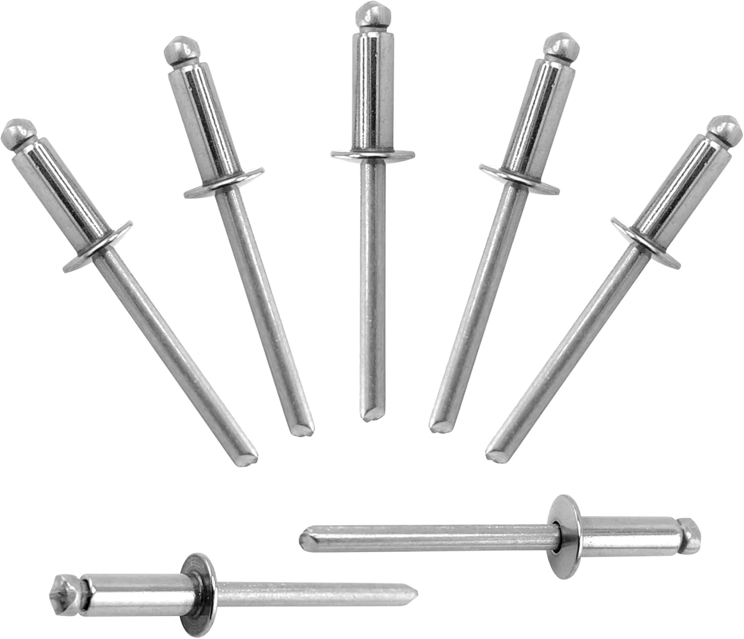 CERPXFF-100 Pcs 3/16"x1/2" Stainless Steel Blind Pro Rivets,4.8 x 12mm ...