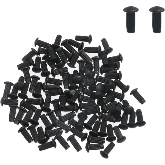 CERPXFF-100 Pcs M3*8/0.12 x 0.32in Solid Semi-circular Head Straight ...