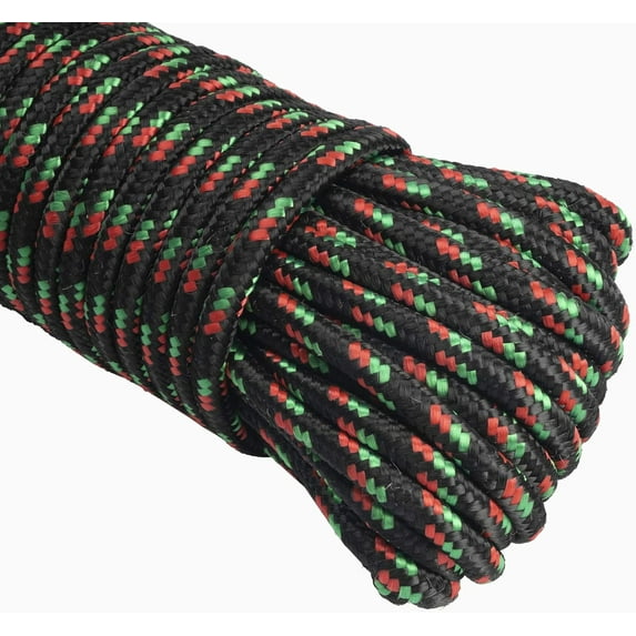 CERPXFF-100 ft. Diamond Braided Polypropylene Rope 1/4 Inch Utility ...