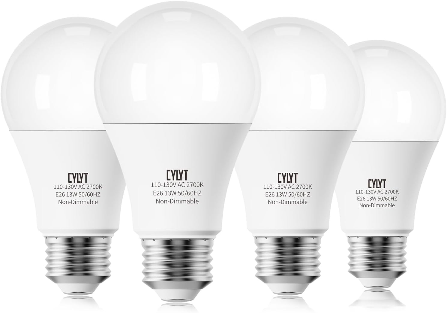 CERPXFF-100W Equivalent Bright LED Light Bulbs, Warm White 2700K A19 ...