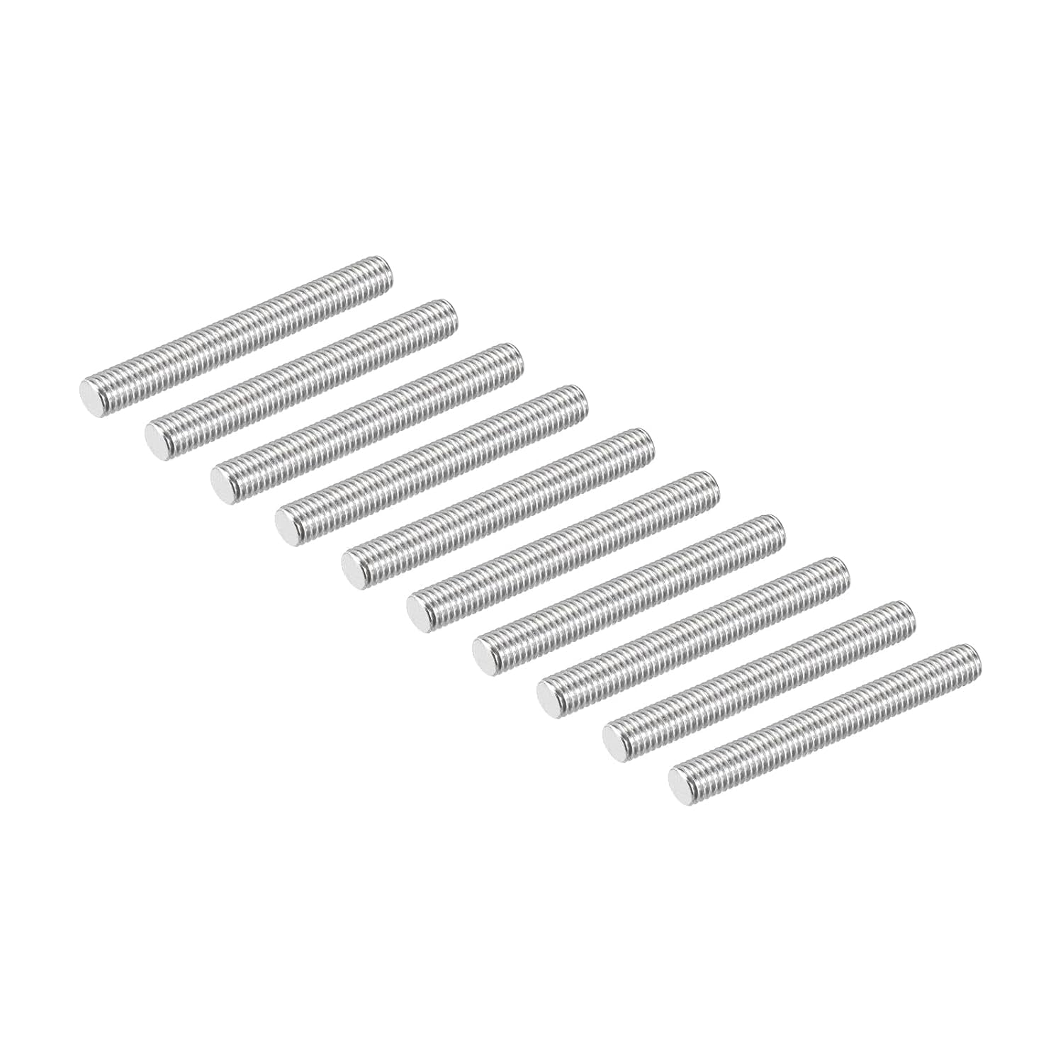 CERPXFF-10Pack M8x70mm Fully Threaded Rod 304 Stainless Steel Right ...