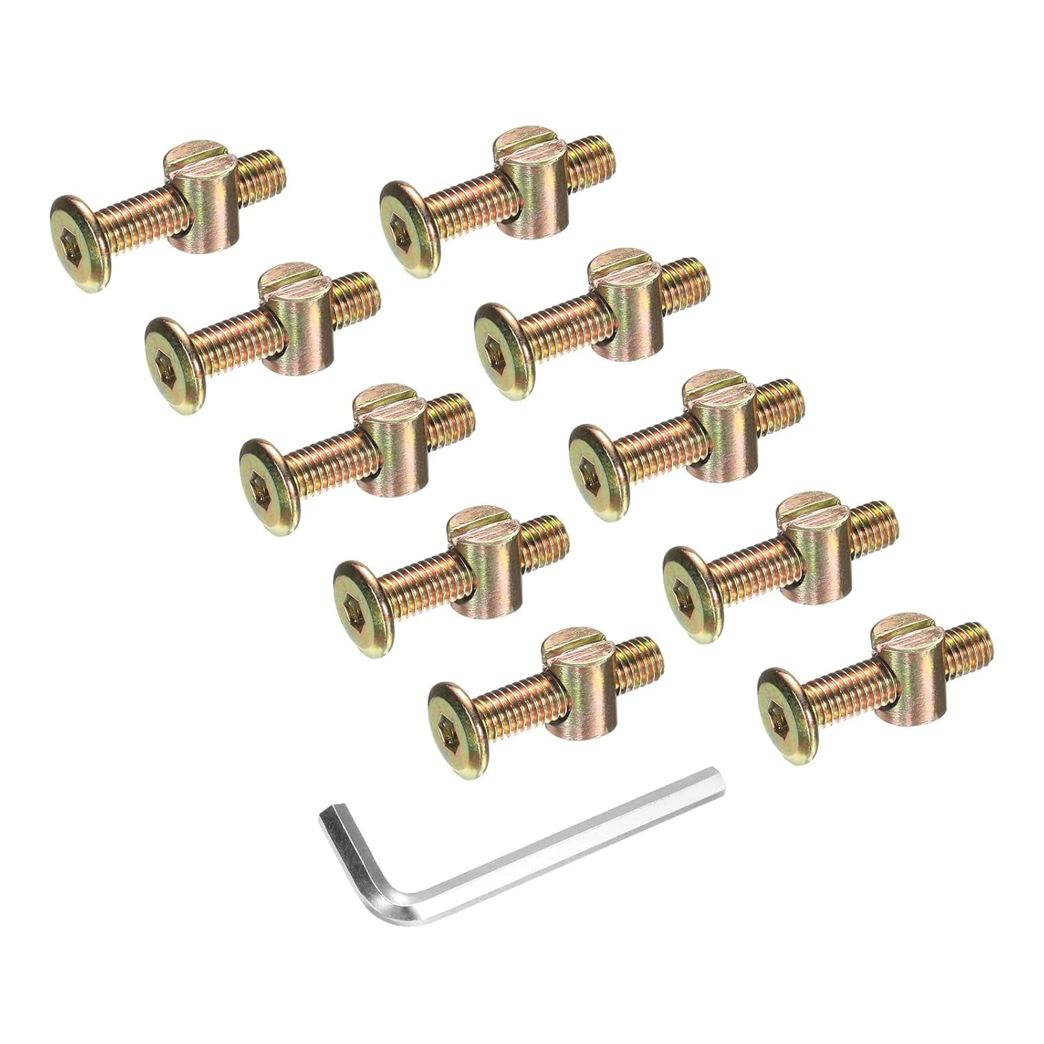 CERPXFF-10Pcs Bed Frame Bolts, M8x35mm Hex Socket Head Cap Screws Bolts ...