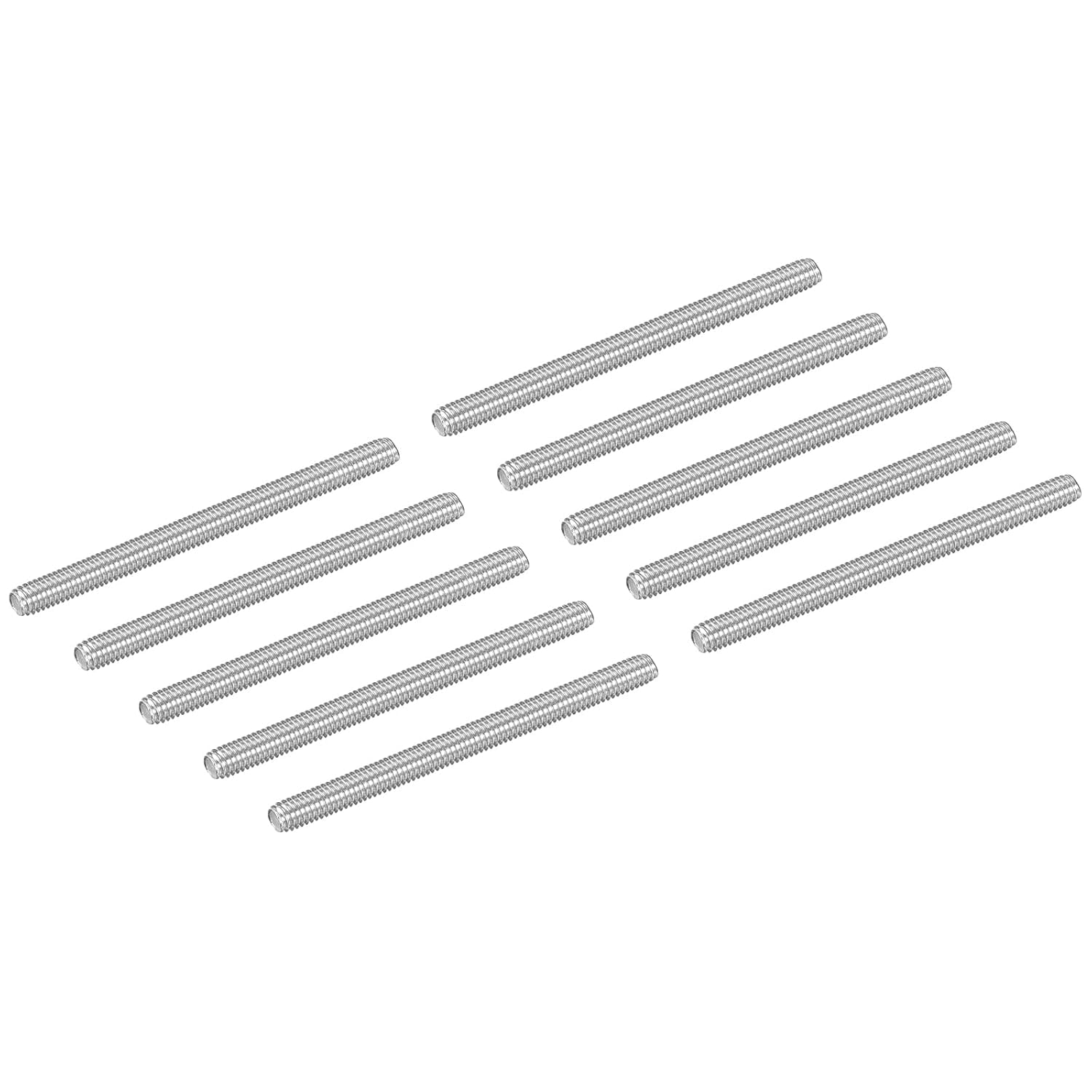 CERPXFF-10Pcs M4-0.7x55mm Fully Threaded Rods, Threaded Rods Bar Studs ...