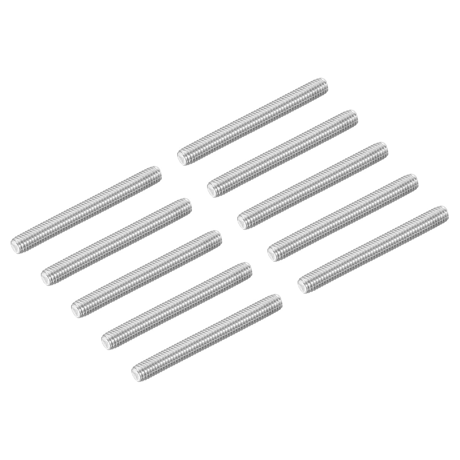 CERPXFF-10Pcs M6-1.0x55mm Fully Threaded Rods, Threaded Rods Bar Studs ...