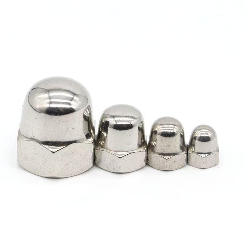CERPXFF-10Pcs M8 Acorn Cap Nuts, Stainless Steel 18-8 (304) Acorn Nuts ...
