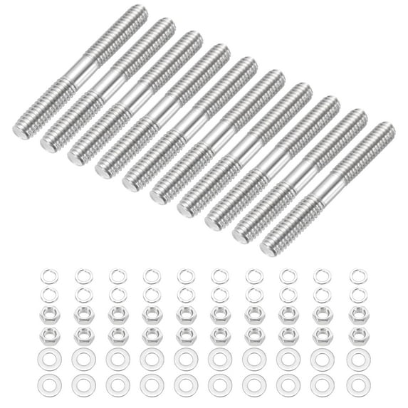 CERPXFF-10Set M4x35mm Double Ended Stud Screws, 304 Stainless Steel ...