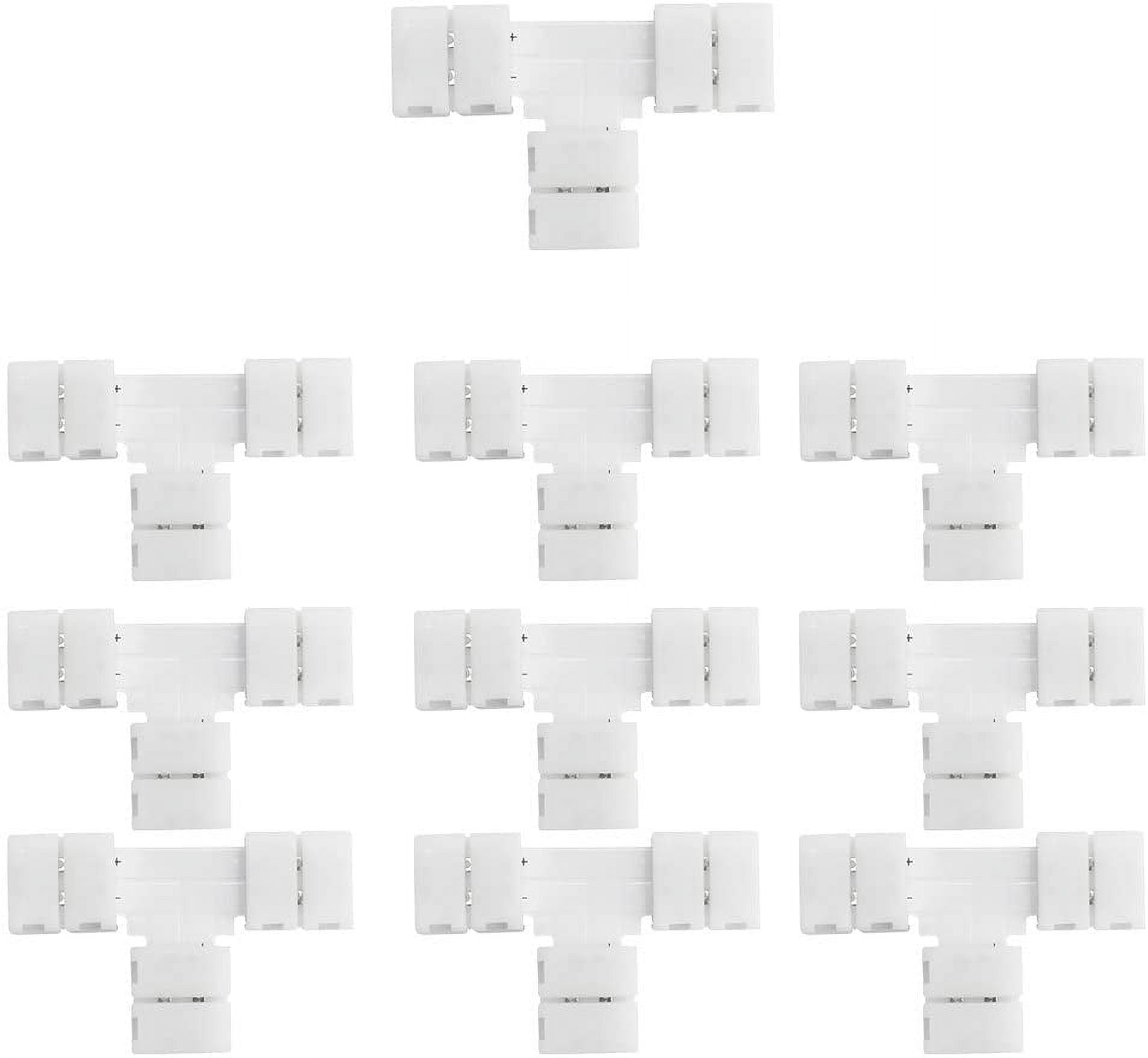 CERPXFF-10pcs/Pack T Shape Solderless Snap Down 2Pin Conductor LED ...