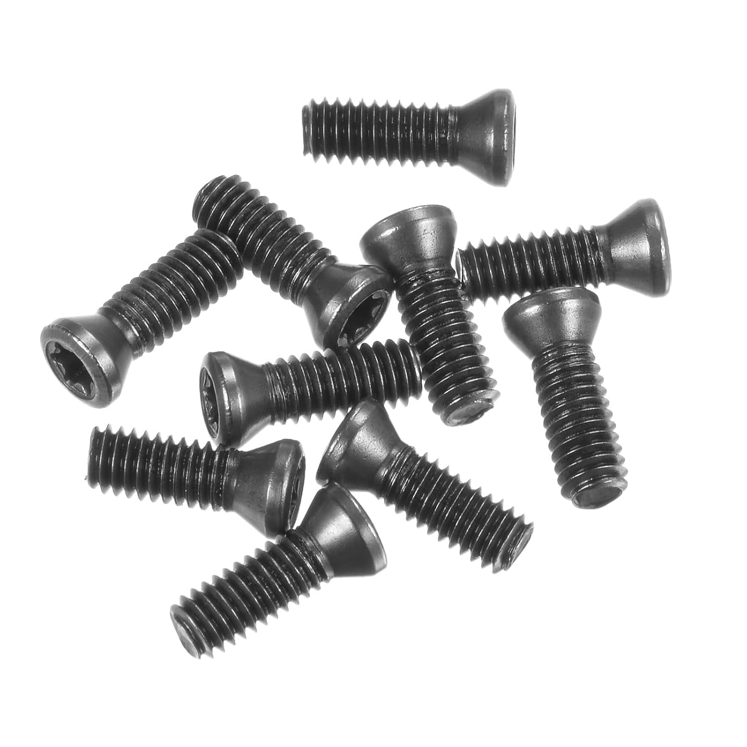 CERPXFF-10pcs Torx Screw M3.5x12mm 12.9 Grade Round Flat Head with T15 ...