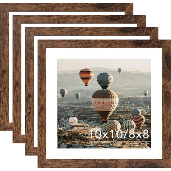 CERPXFF-10x10 Picture Frame with Mat, Display 8x8 with Mat or 10 x 10 ...