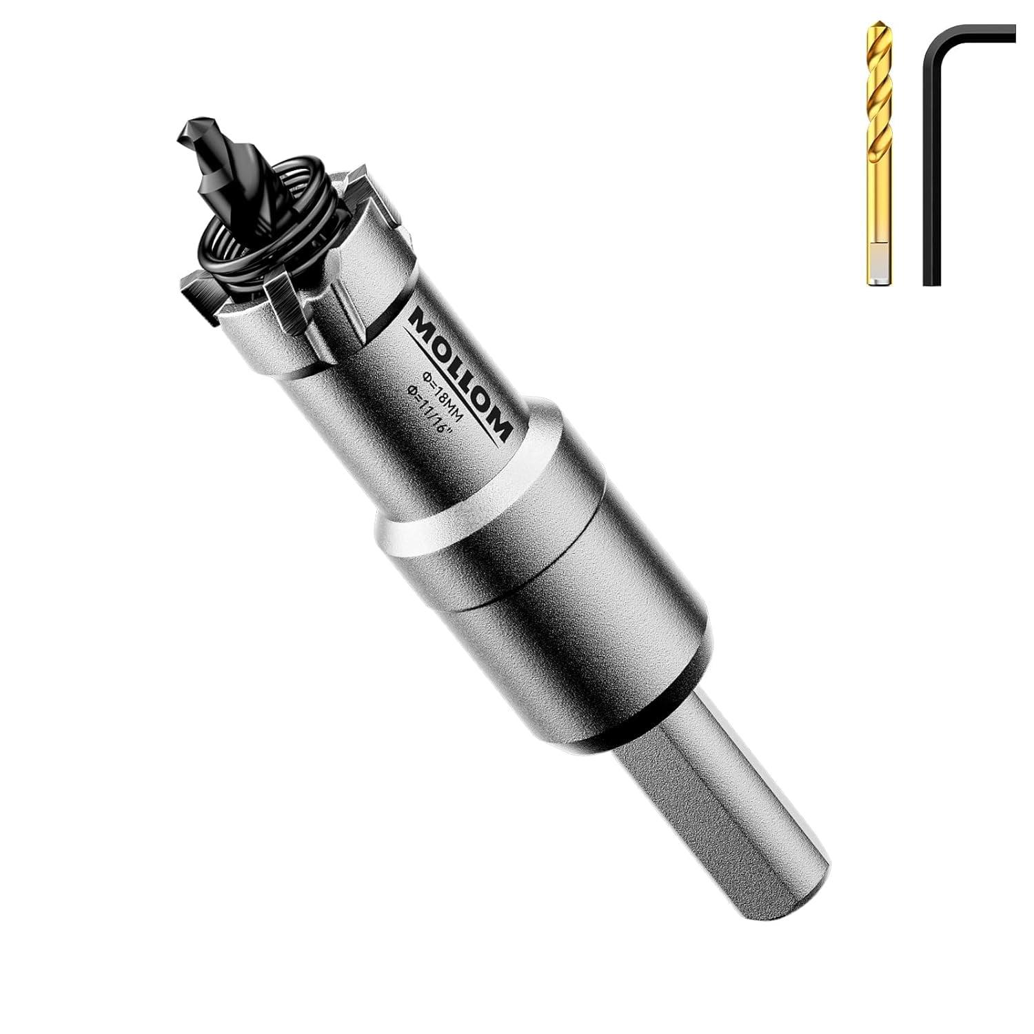 CERPXFF-(11/16''|18mm) Heavy Duty Carbide Hole Saw with 2 Pilot Drill ...