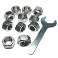 CERPXFF-11pcs 5/8-11 Hex Nuts,304 Stainless Steel Hex Nuts Fasteners ...
