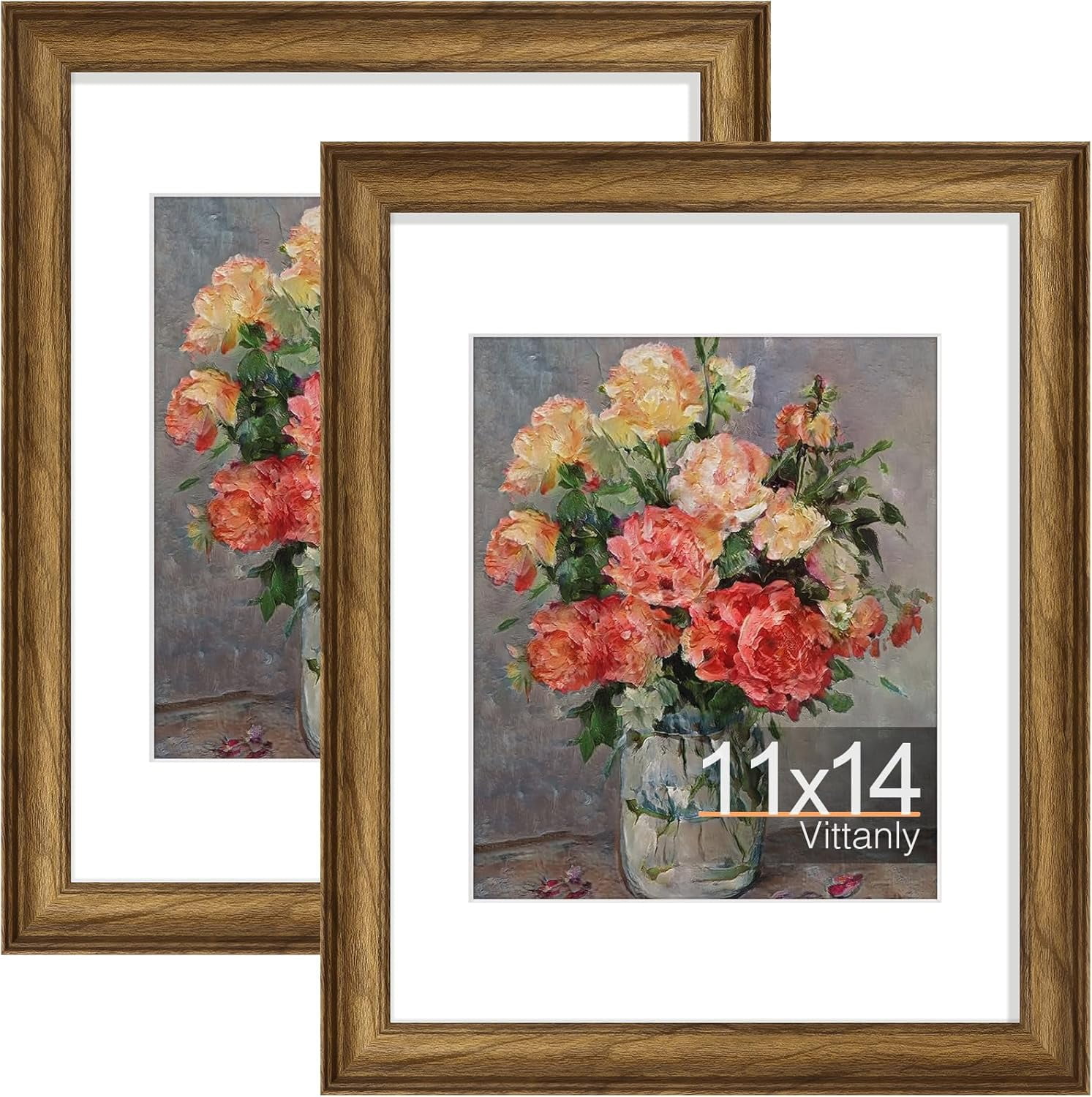 CERPXFF-11x14 Picture Frames Set of 2, Ornate Vintage Photo Frame for ...