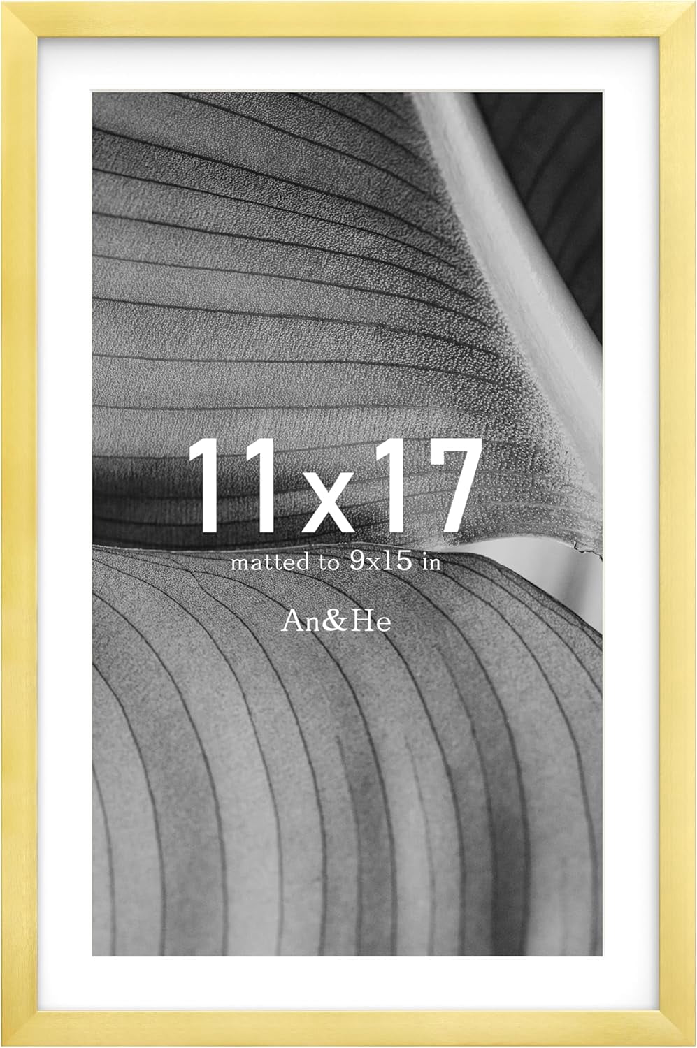 CERPXFF-11x17 Picture Frame, Gold Photo Frame for Tabletop and Wall ...