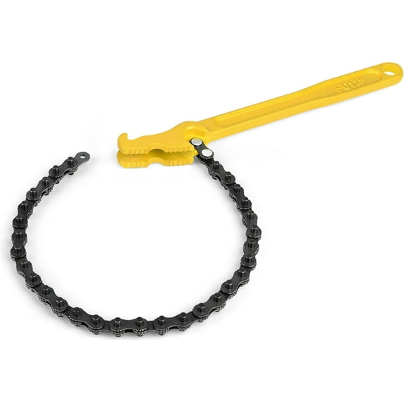 CERPXFF-12 Inch Chain Wrench, Heavy Duty Oil Filter Chain Wrench ...