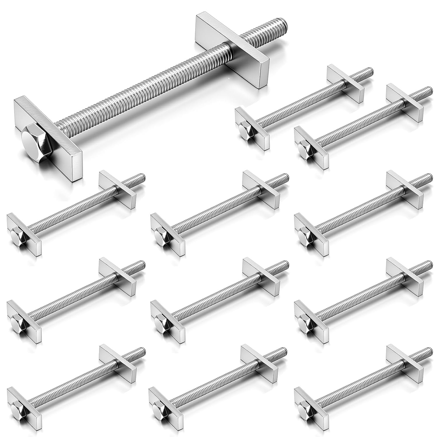 CERPXFF-12 Pack 1/4" X3-1/2 Miter Draw Bolt Galvanized Countertop Flip ...