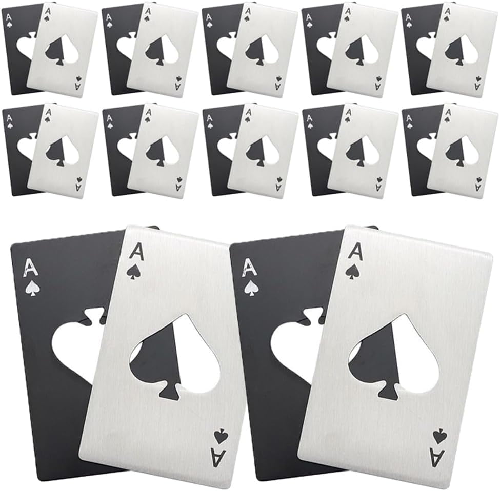 CERPXFF-12 beer bottle openers, stainless steel poker cards, creative ...