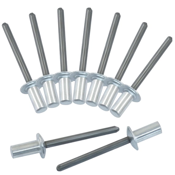 CERPXFF-120Pcs 3/16" x3/8" Closed End Aluminum Blind Rivets with Steel ...