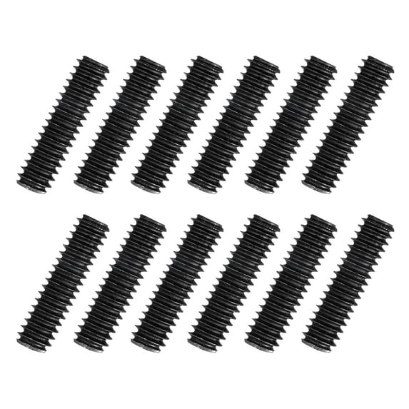 CERPXFF-12Pcs Fully All Threaded Rod, 1/4" Thread 20 Pitch 1" Length ...