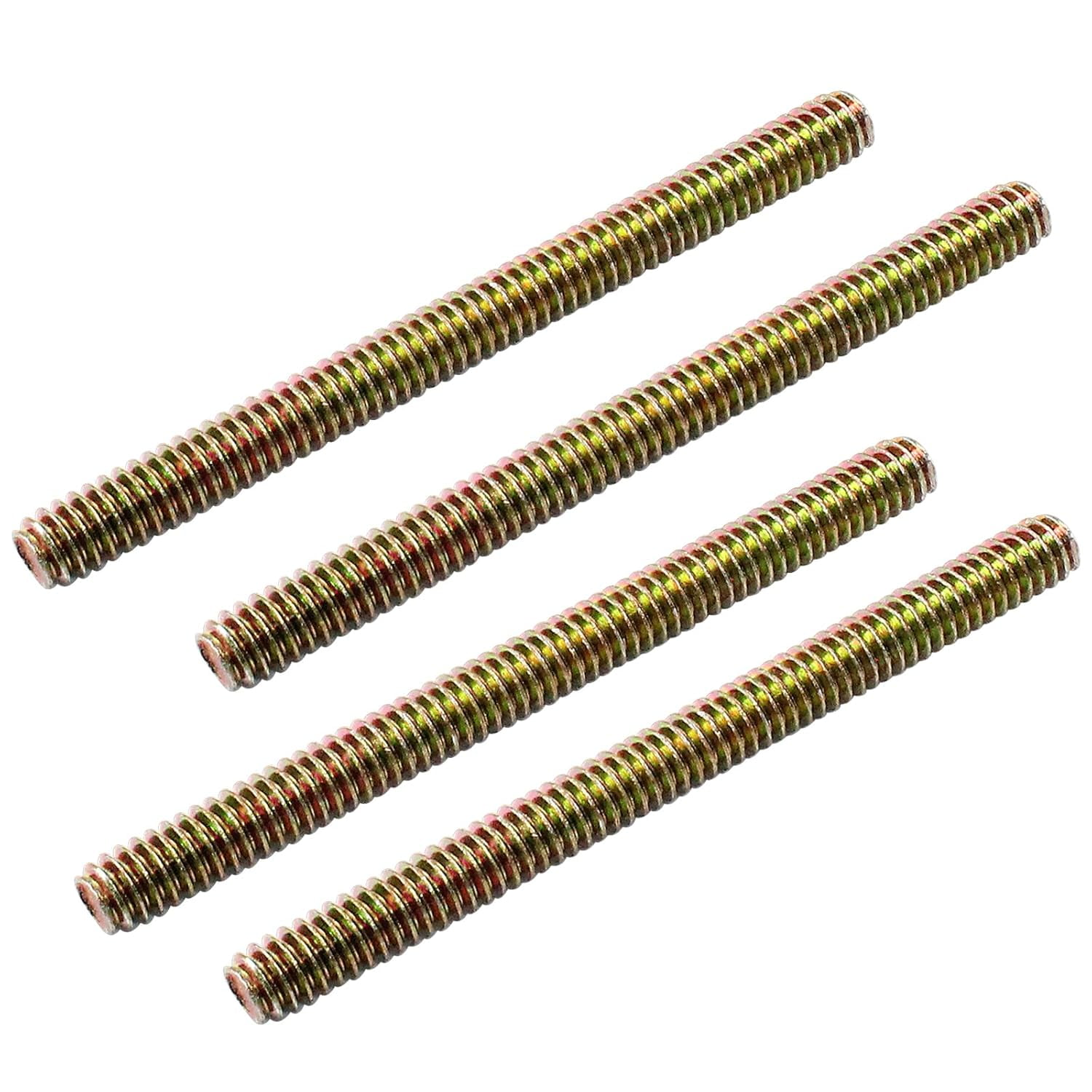 CERPXFF-12pcs Fully Threaded Rod 1/4"-20, 3" Length, Zinc Plated All ...