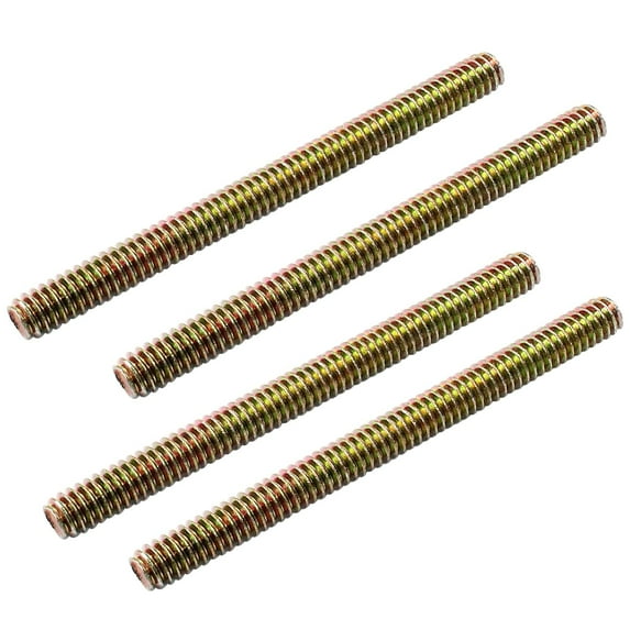 CERPXFF-12pcs Fully Threaded Rod 1/4"-20, 3" Length, Zinc Plated All ...