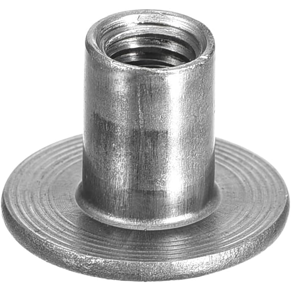 CERPXFF-12pcs M6 Carbon Steel Tee Nuts, Round Base Weld Nuts, 12mm ...