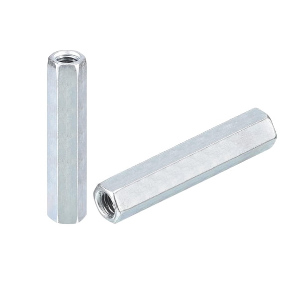 CERPXFF-12pcs M8x12x60mm Coupling Nuts - Galvanized Carbon Steel Hex ...