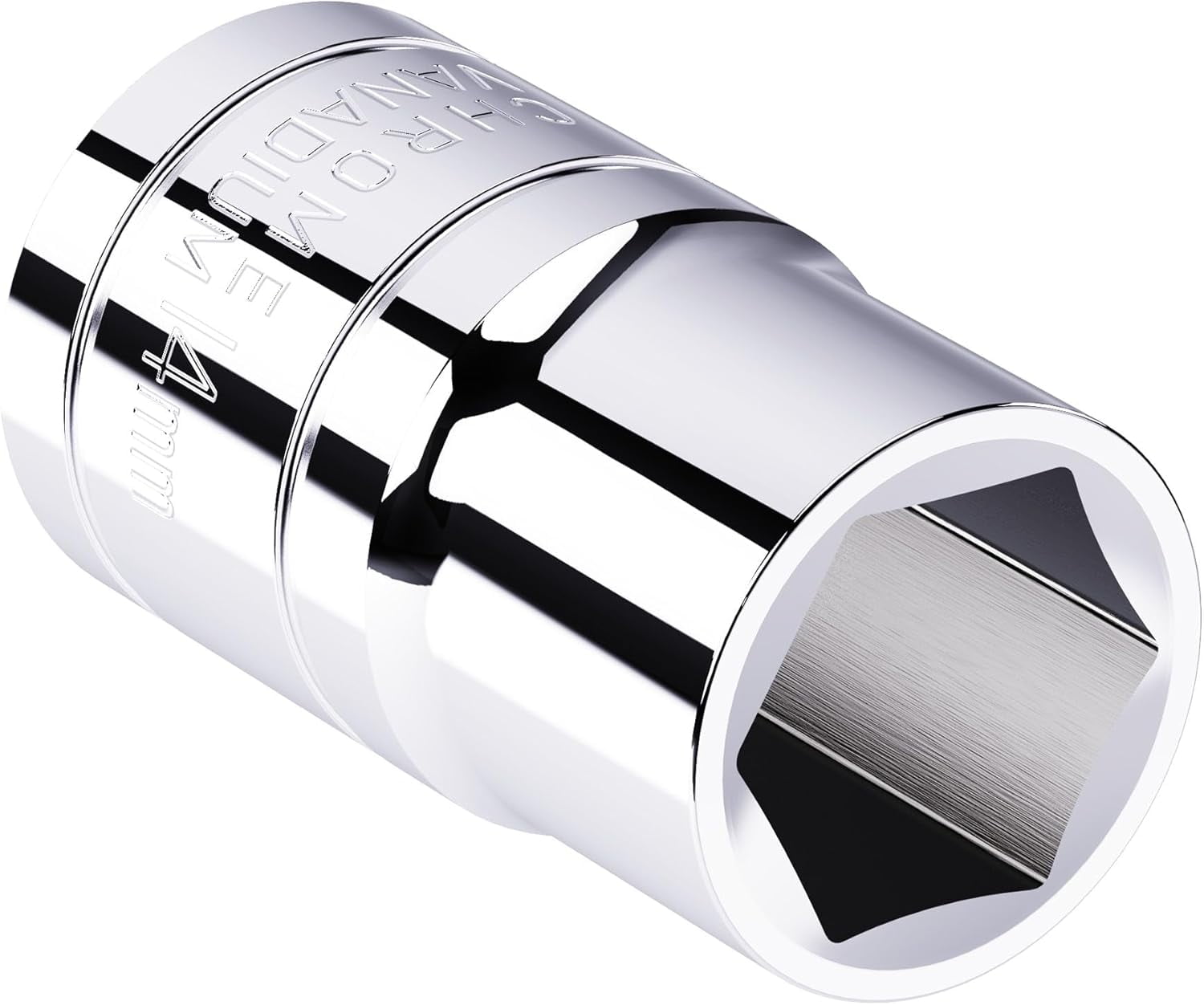 CERPXFF-14mm(9/16") Shallow Socket, 1/2 Inch Drive, 6-Point, Metric ...