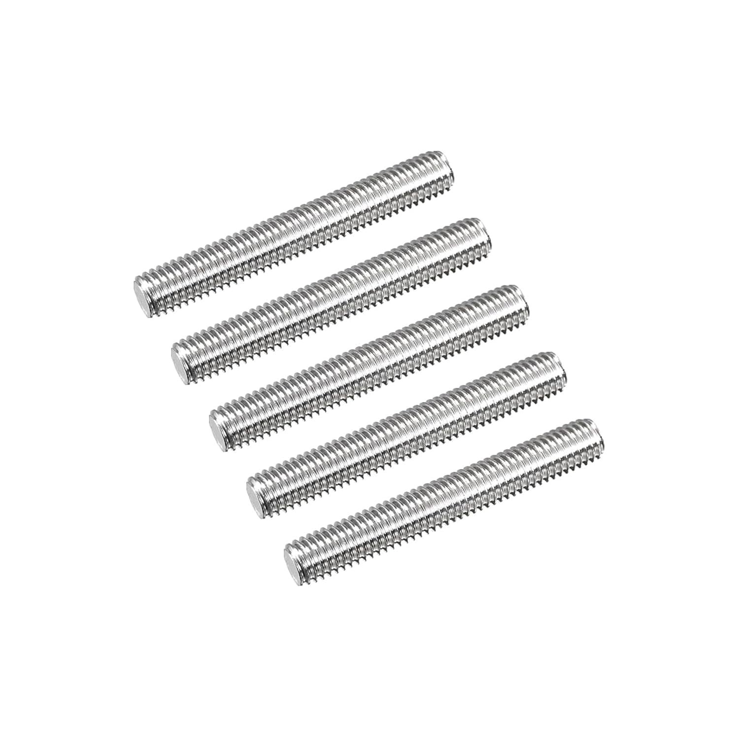 CERPXFF-15Pcs M5-0.8 x 50mm Length Fully Threaded Rod, 304 Stainless ...
