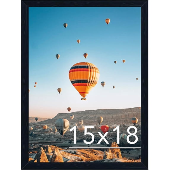 CERPXFF-15x18 Picture Frame Black for Poster Photo Picture, Horizontal ...