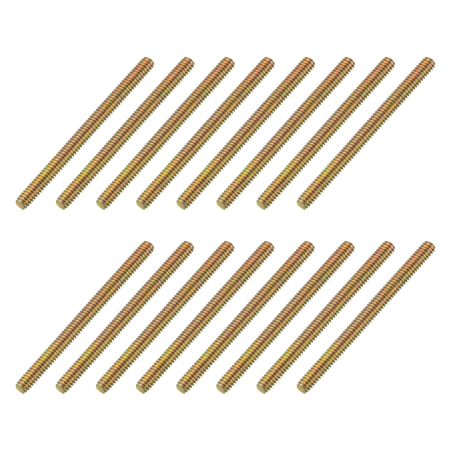 CERPXFF-16 Pack Fully All Threaded Rod 1/4" Thread, 3-1/4" Length ...