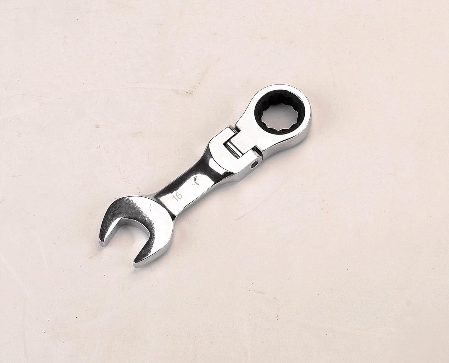 CERPXFF-16mm Metric Flex-Head Stubby Box End Head Geared Wrench, 72 ...