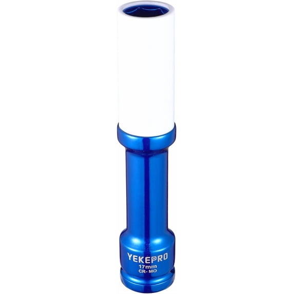 CERPXFF-17mm 6" Extra-long Thin Wall Wheel Protector Impact Deep Socket ...