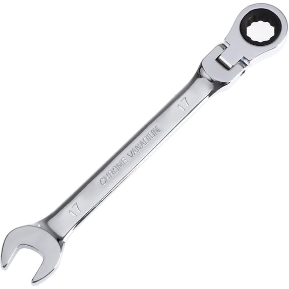 CERPXFF-17mm Ratcheting Wrench Metric Flex Head Ratch Wrench 12 Point ...
