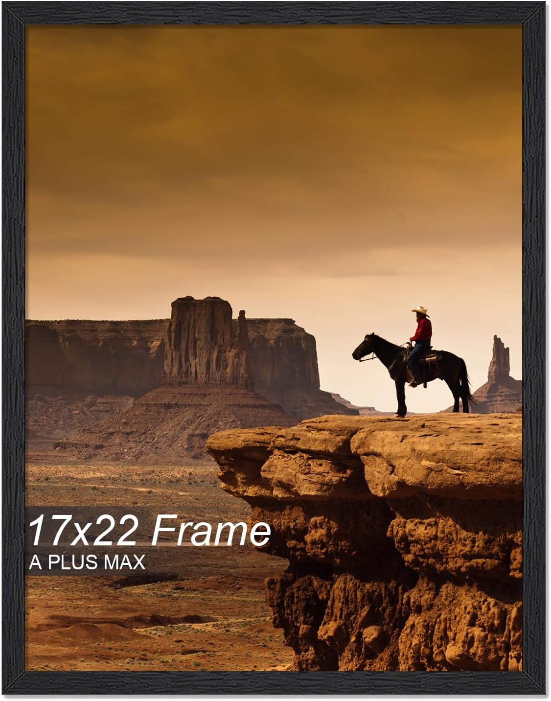 CERPXFF-17x22 Picture Frame, Black Engineered Wood Frame for 17 x 22 ...