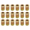 CERPXFF-18Pcs Threaded Inserts Nuts, M8x20mm Hex Socket Drive Nut ...