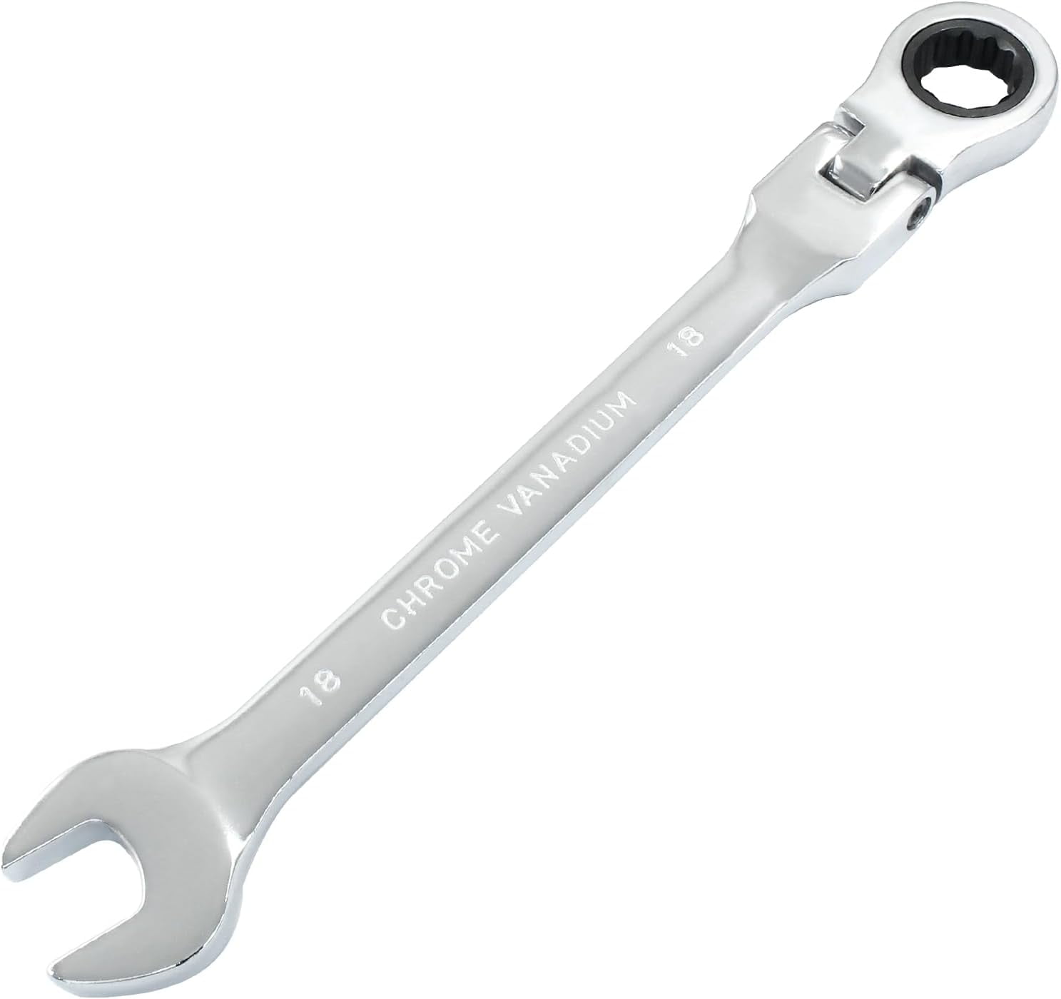 CERPXFF-18mm Ratcheting Combination Wrench, 12 Point 72-Tooth Flex Head ...