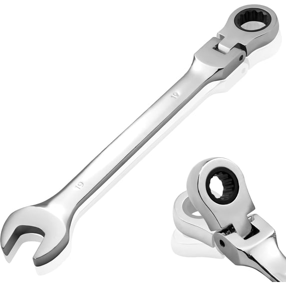 CERPXFF-19 mm Ratchet Wrench Metric, Flex Head Combination Wrench 72 ...