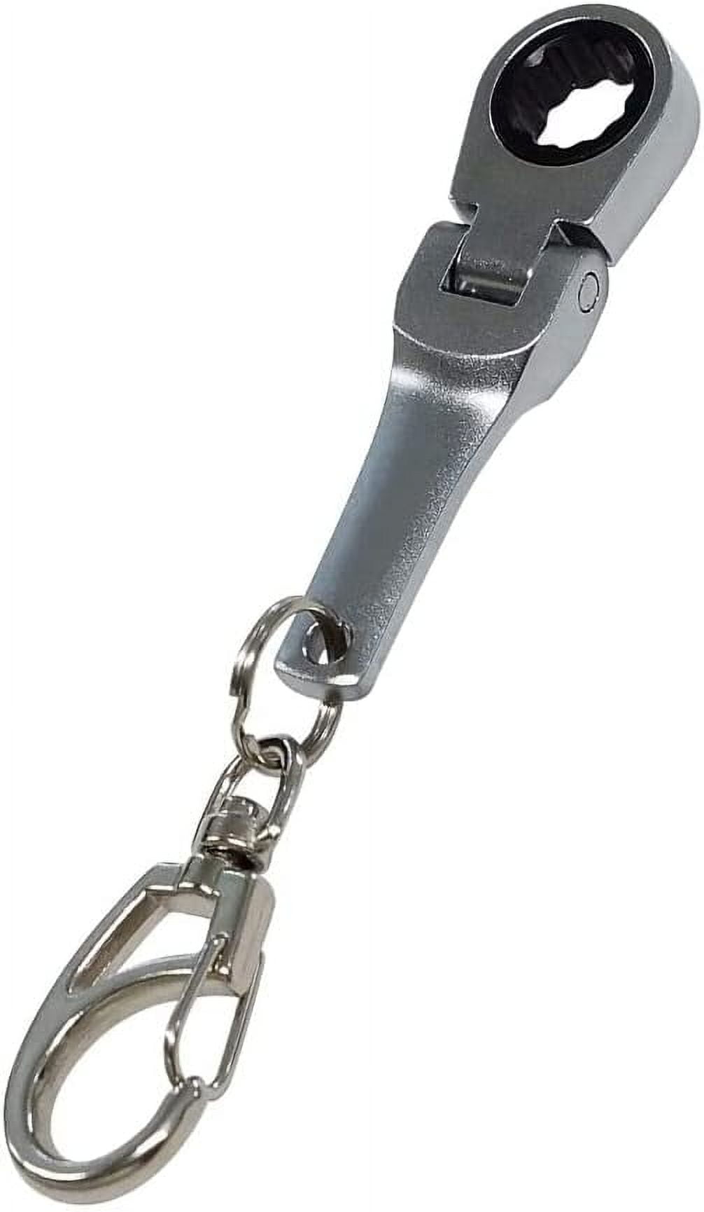 CERPXFF-1Pcs 10mm Ratcheting Wrench Key Chains Portable Ratchet Wrench ...