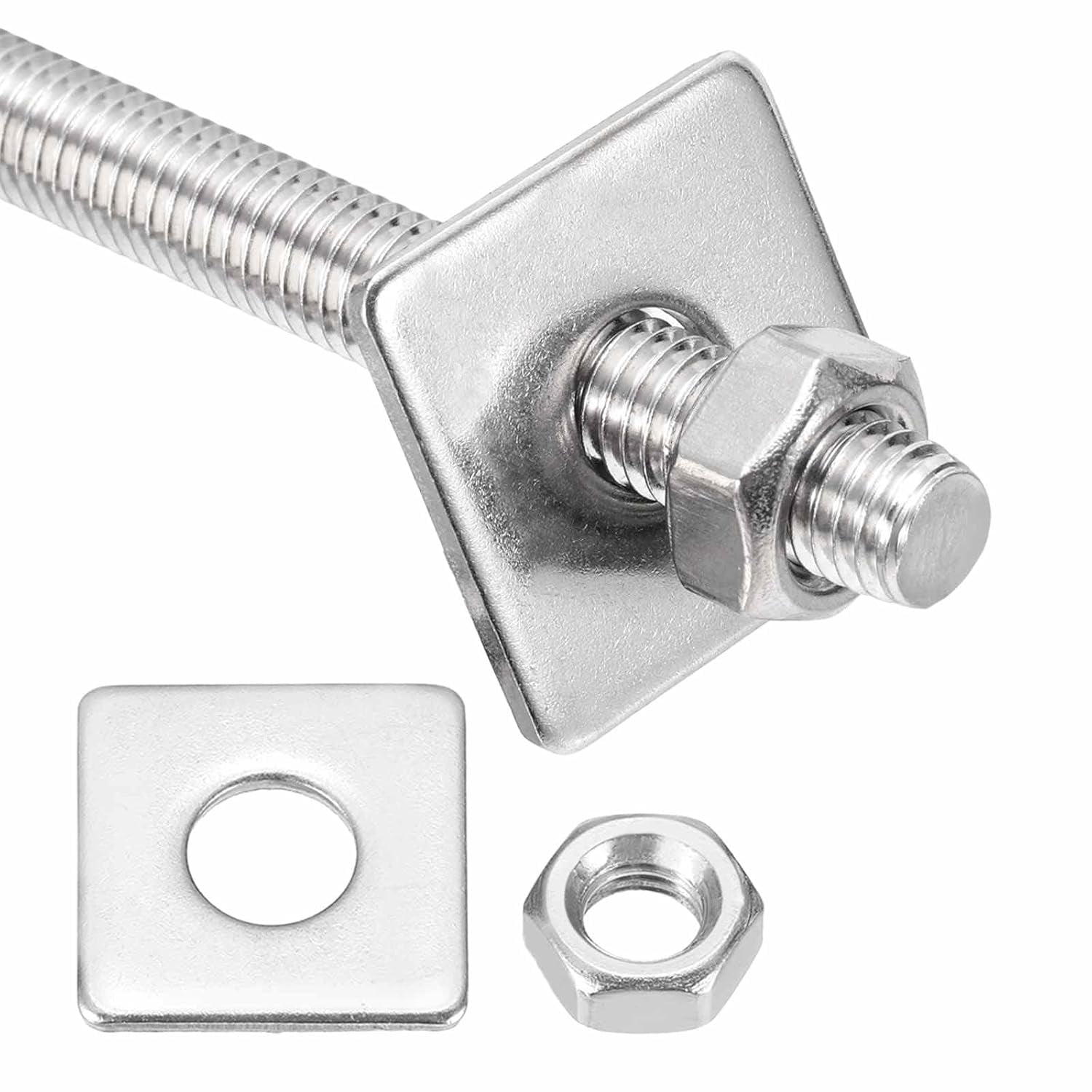 CERPXFF-1Set M8x250mm Fully Threaded Rod, 201 Stainless Steel Threaded ...