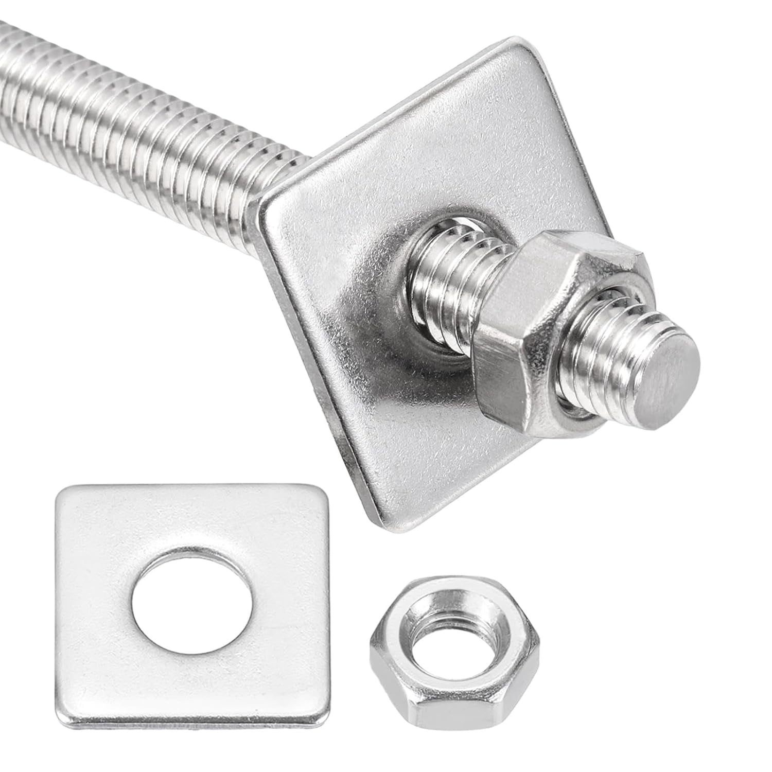 CERPXFF-1Set M8x450mm Fully Threaded Rod, 201 Stainless Steel Threaded ...