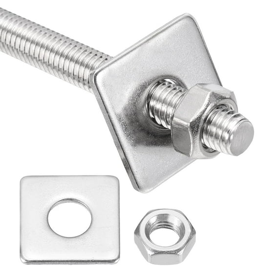 CERPXFF-1Set M8x450mm Fully Threaded Rod, 201 Stainless Steel Threaded ...