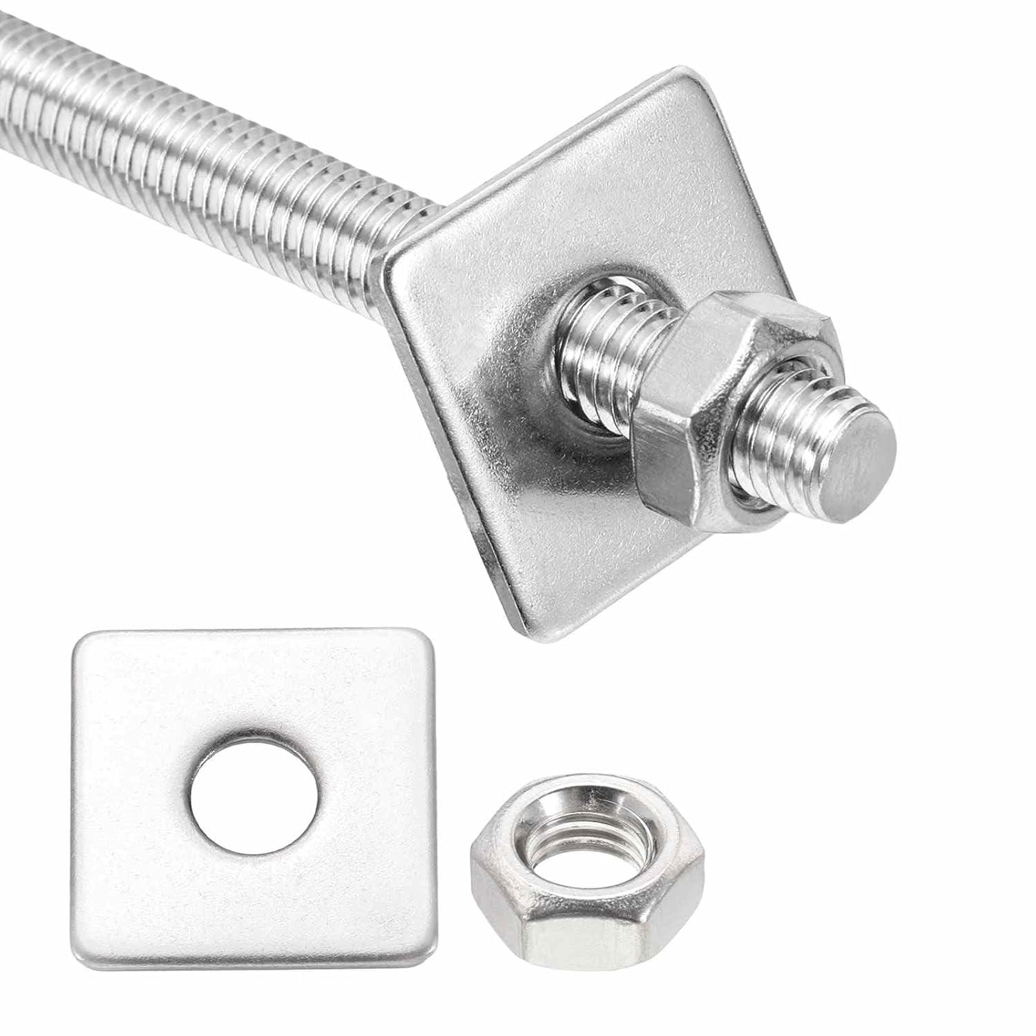 CERPXFF-1Set M8x500mm Fully Threaded Rod, 304 Stainless Steel Threaded ...