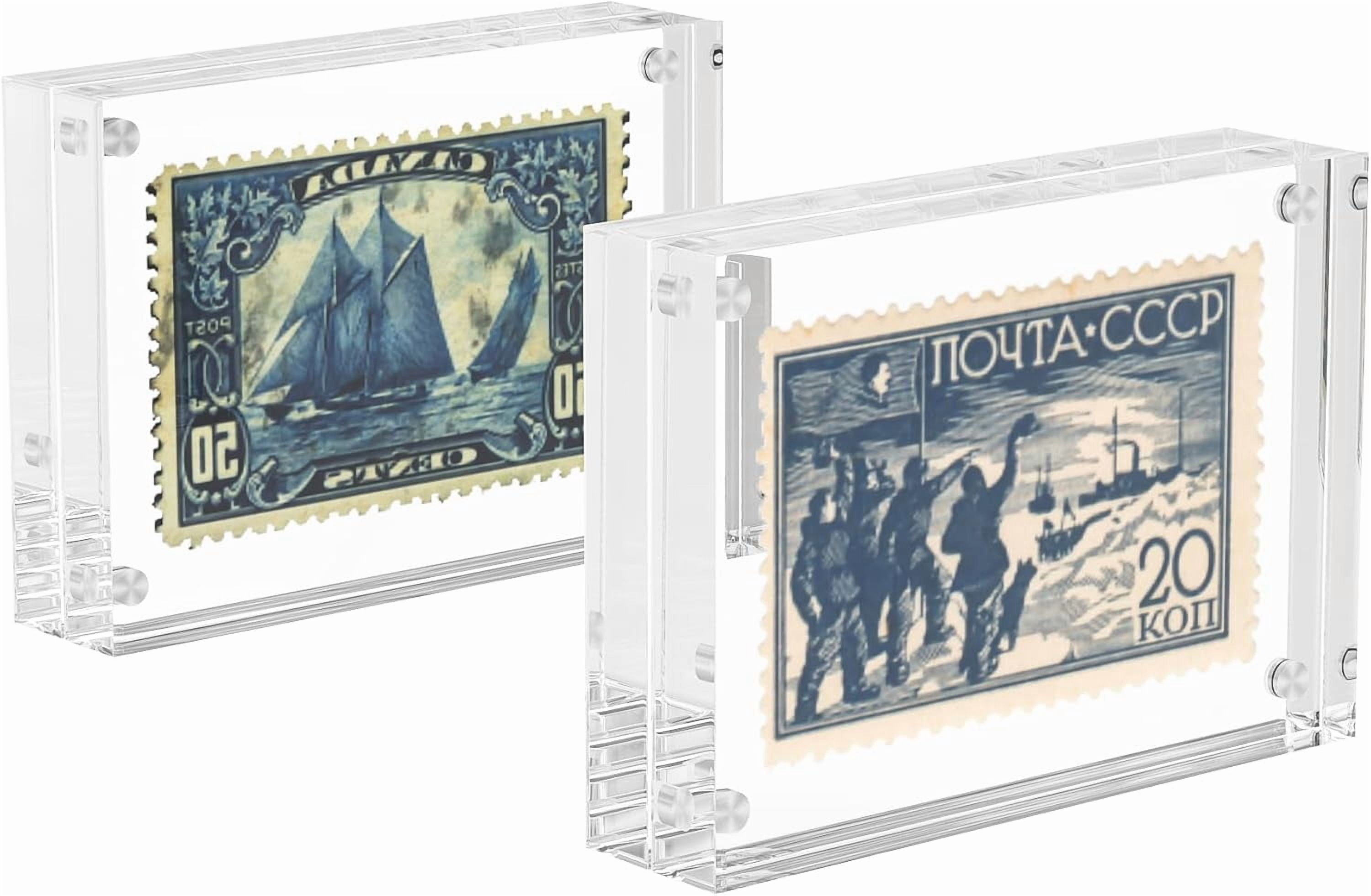 CERPXFF-2.5x3.5 inch Acrylic Picture Frame 2 Pack, Clear Freestanding ...