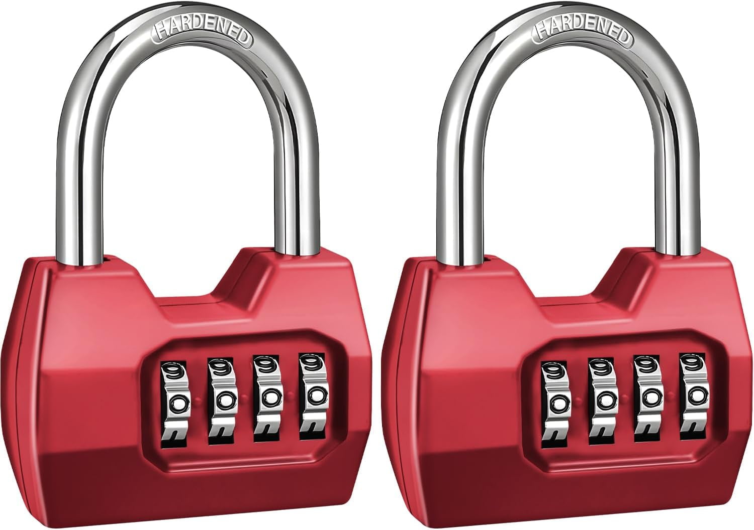 CERPXFF-2 Pack 4 Digit Combination Lock, Outdoor Waterproof Padlock for ...