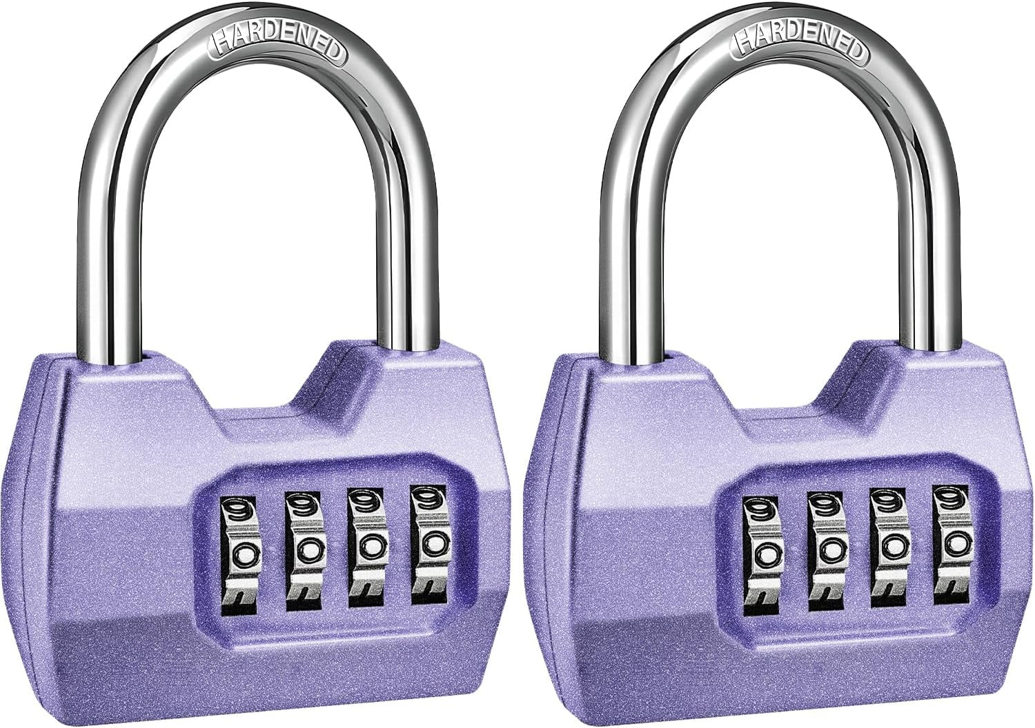 CERPXFF-2 Pack 4 Digit Combination Lock, Outdoor Waterproof Padlock for ...