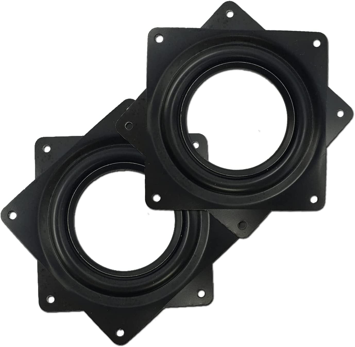 CERPXFF-2 Pack 4" Lazy Susan Turntable (Black) 300-lb Steel Ball ...