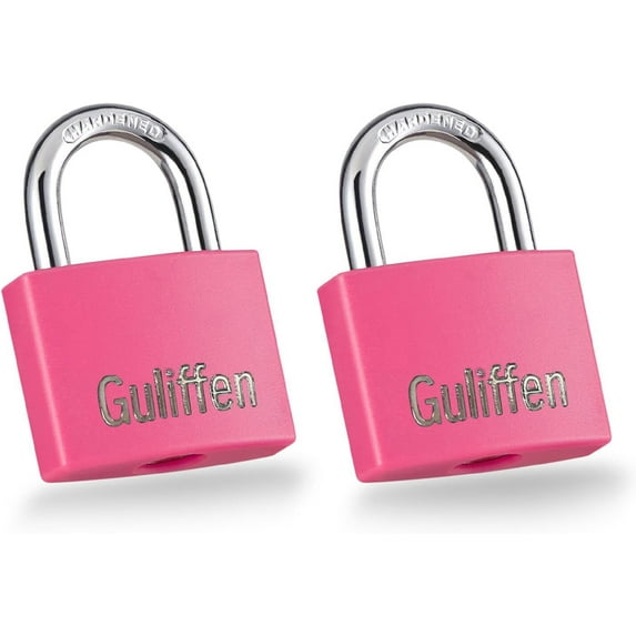 CERPXFF-2 Pack Aluminum Locker Lock with Key, Pad Lock with 1-9/16 in ...