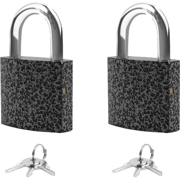 CERPXFF-2 Pack Small Padlock with 3Keys (keyed Alike)Locker Lock 30mm ...