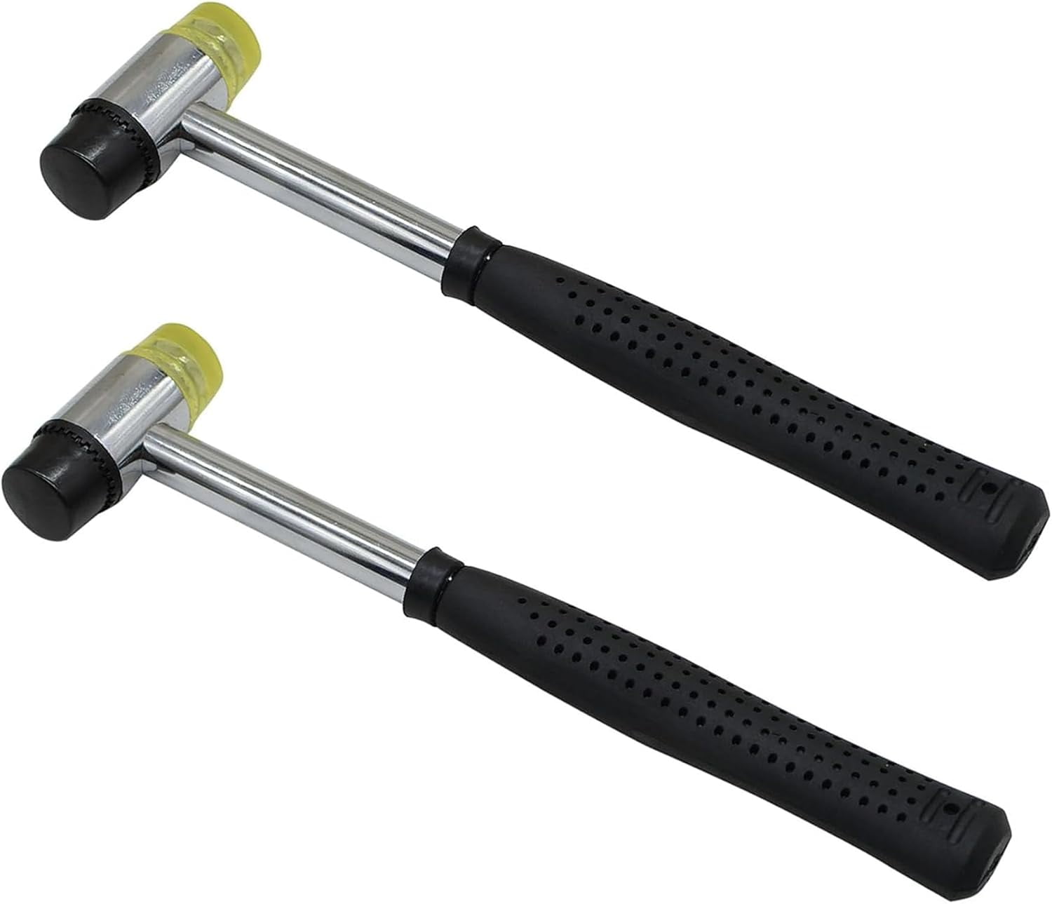 CERPXFF-2 Pcs Black Rubber Hammer, 25mm Double Face and Widely Used for ...